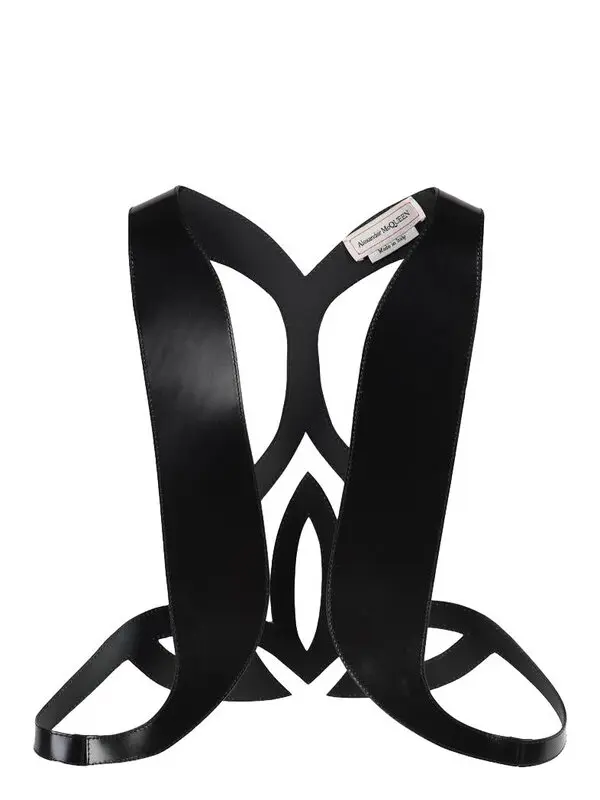 Alexander McQueen Leather Vest - Black