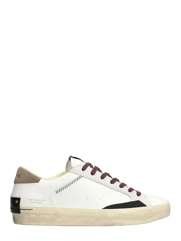 CRIME LONDON Distressed Sneakers - White