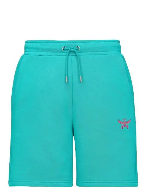 Mcm X Snipes Logo Embroidered Shorts - White
