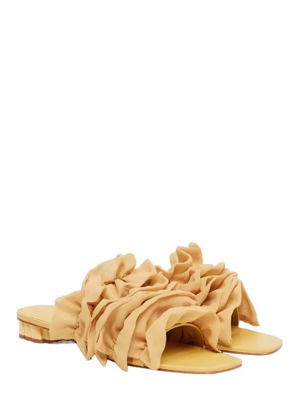 Farm Rio Ruffled Sandals - Yellow