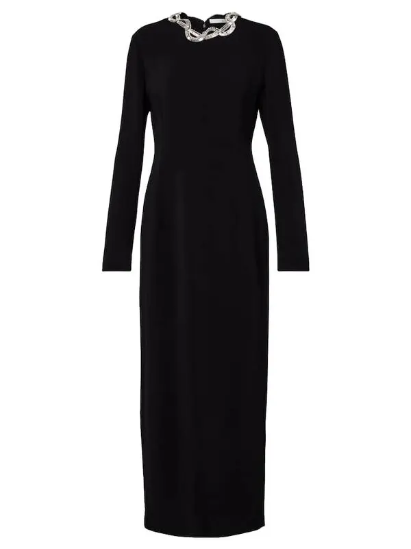THE ROW Mitsuko Embellished Maxi Dress - Black