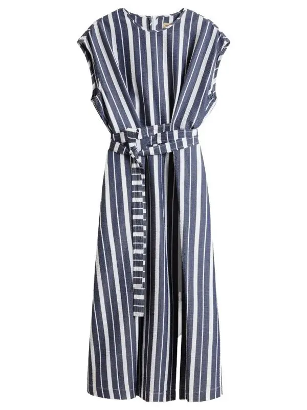 Woolrich Stretch Cotton Striped Dress - Blue