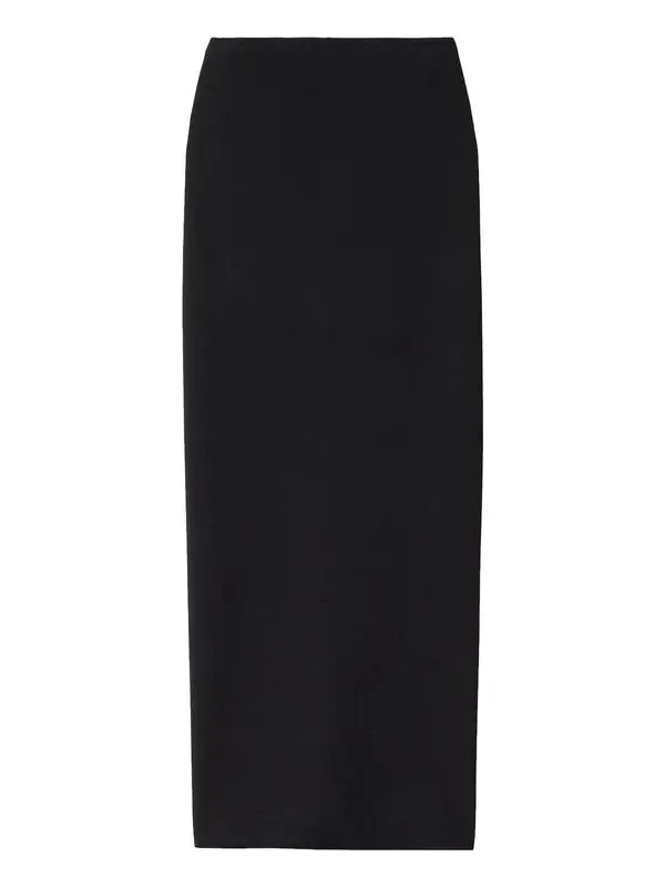 Khaite Lilth Crepe-jersey Maxi Skirt - Black
