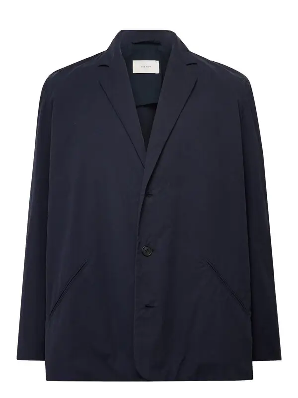 THE ROW Albert Cotton Suit Jacket - Blue