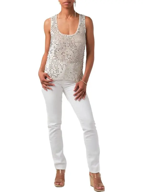Calypso St. Barth Lucia Knit Top - White