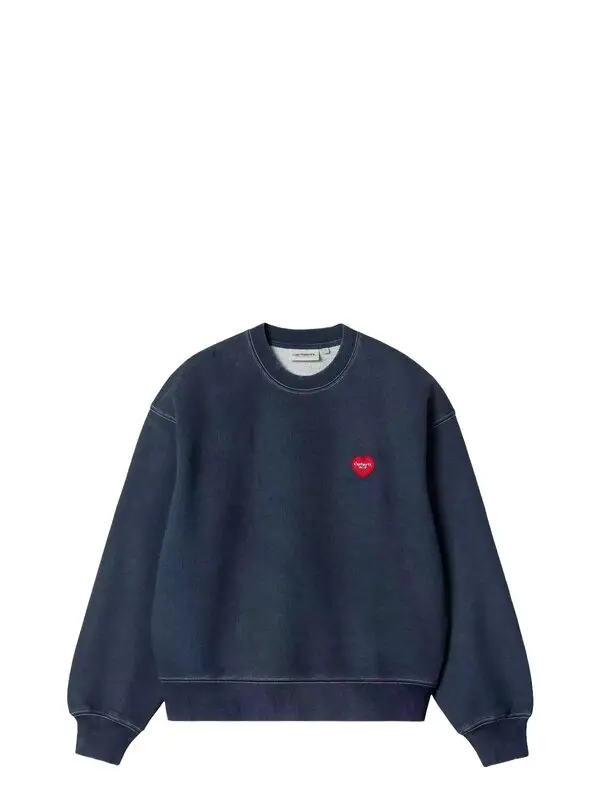 Carhartt Work In Progress Ingo Heart-embroidered Sweatshirt - Blue