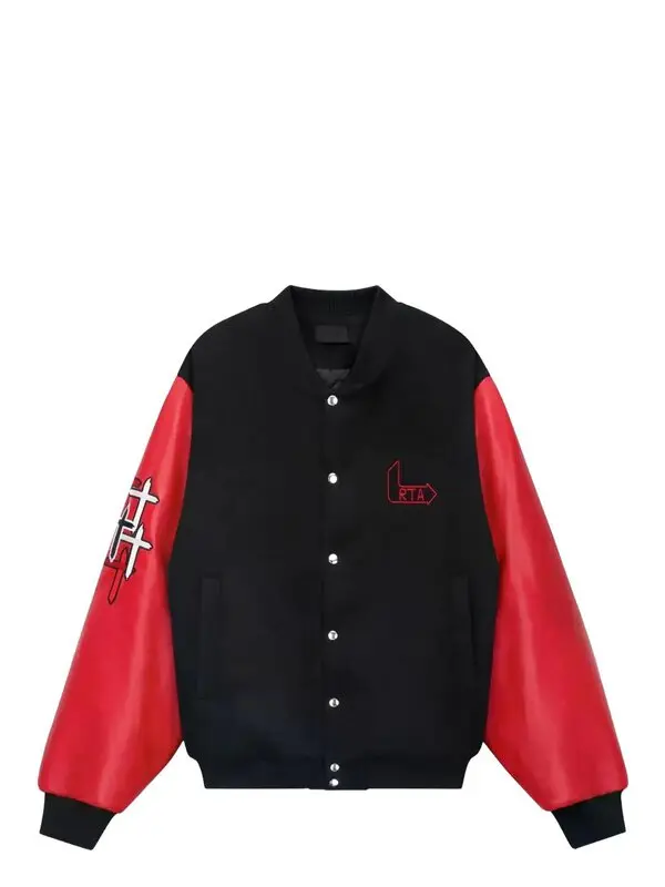 RtA Marty Flame-print Jacket - Black