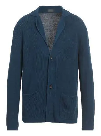 ZANONE By Slowear Linen Cotton Cardigan - Blue