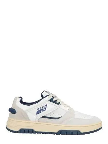 MSGM Light Leather Sneakers - Grey