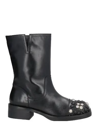 RAS Leather Ankle Boots - Black