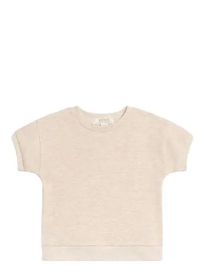 COLORED ORGANICS Ali Organic Waffle Short Sleeve Tee - Heather Oat
