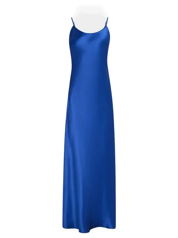 Gabriela Hearst Jesaba Scoop-neck Silk Maxi Slip Dress - Cobalt