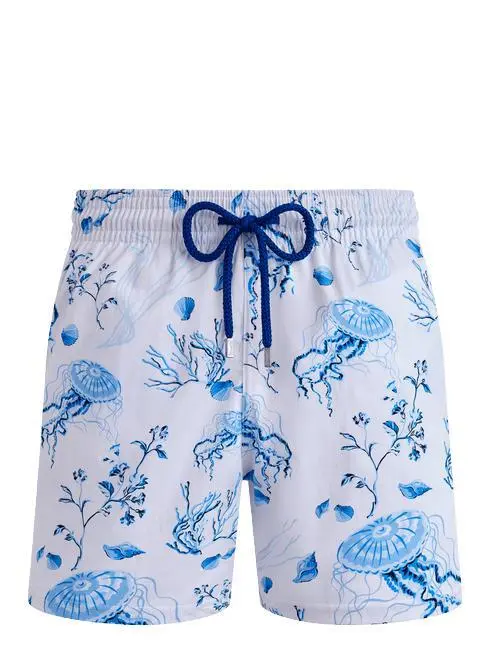 Vilebrequin Stretch Printed Swim Shorts - White
