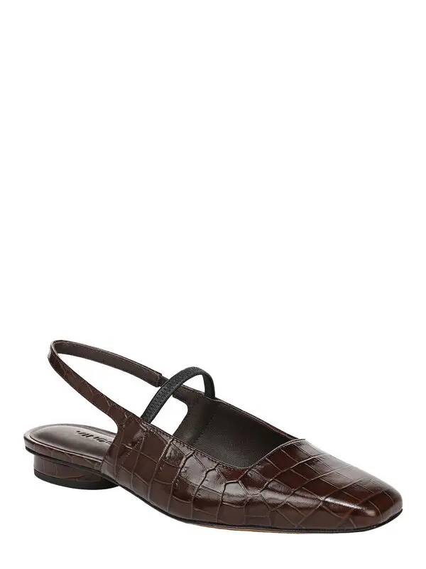 Vince Venice Slingback Flat - Cacaobrown