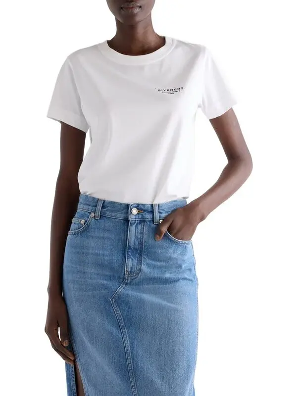 Givenchy Regular Fit Logo Graphic T-shirt - White