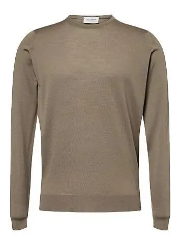 John Smedley Lundy Crewneck Wool Jumper - Mansfield Green