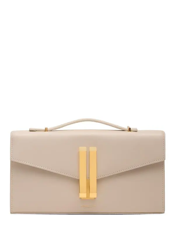 DEMELLIER The Vancouver Clutch Handbag - Off White Smooth