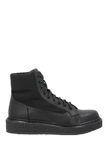 Emporio Armani Ankle Boots With Wedge Heel - Black