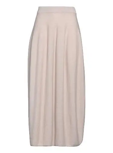 Antonelli Firenze Virgin Wool, Silk, And Cashmere Midi Skirt - Beige