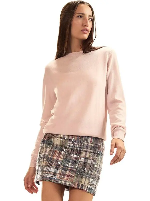 Cynthia Rowley Marisol Madras Mini Skirt - Gray