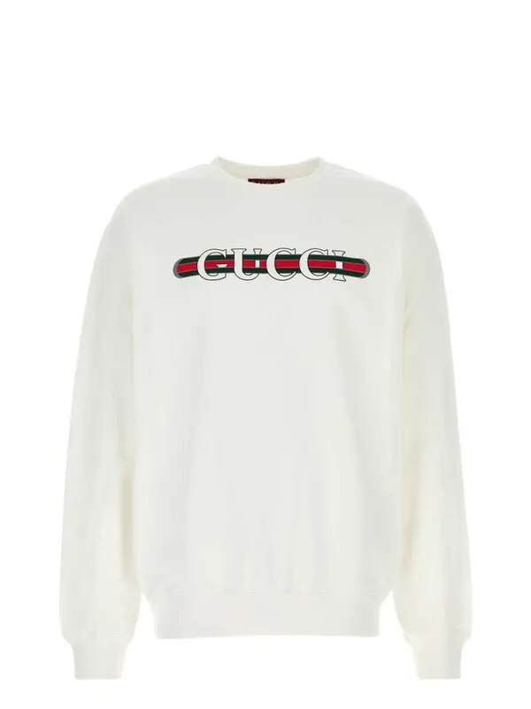 Gucci Cotton Crewneck Sweatshirt - White