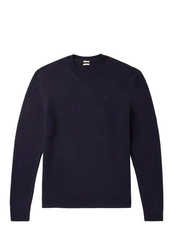 Massimo Alba Ares Cashmere And Alpaca-blend Sweater - Blue