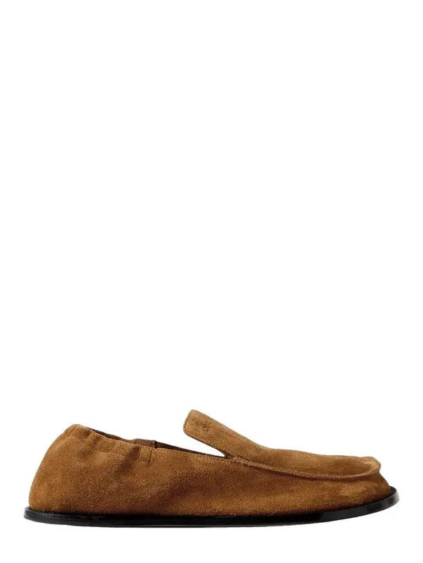 Loewe Flex Suede Loafers - Brown