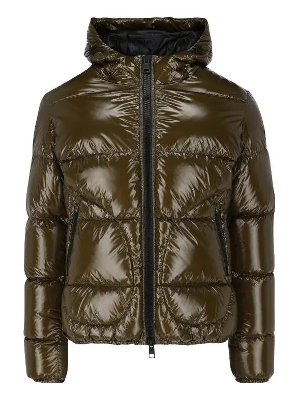 Herno Short Padded Bomber Jacket - Green