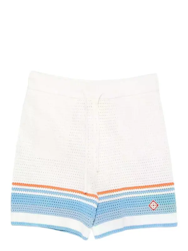 Casablanca Crochet Shorts - White