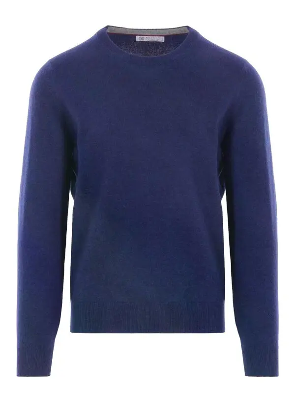 Brunello Cucinelli Round-neck Cashmere Sweater - Blue