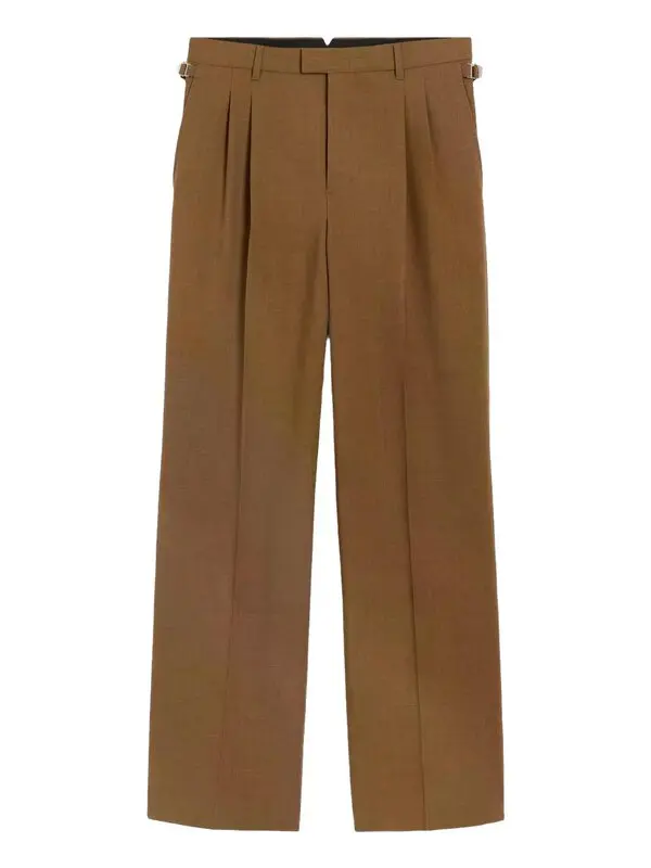Ami Wide-leg Trousers - Brown