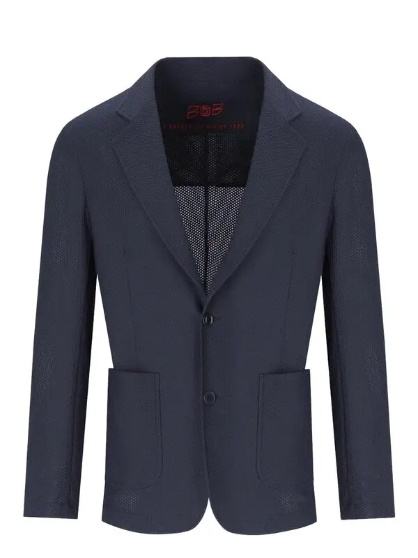 BOB Single-breasted Jacket - Blue
