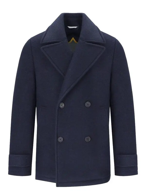 MANUEL RITZ Double-breasted Coat - Blue