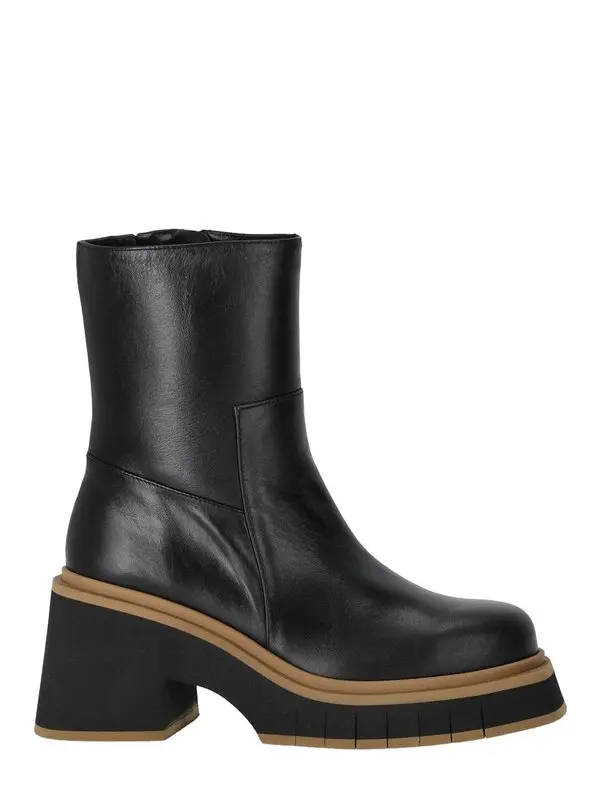 Paloma Berceló Ida Leather Ankle Boots - Black