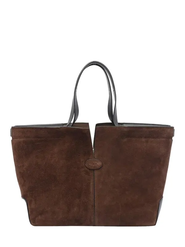 TOD'S Di Bag Folio Tote - Brown