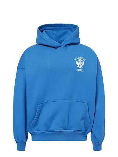 Rhude Graphic-print Cotton Hoody - Royal Blue
