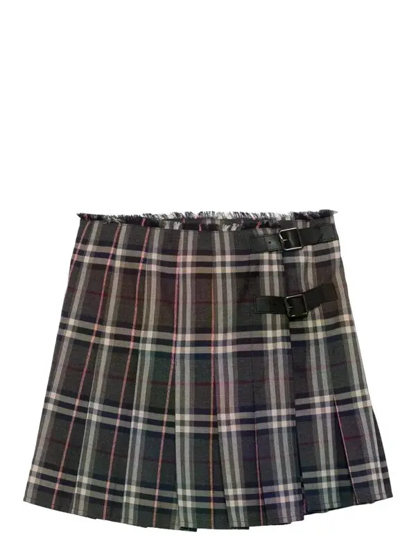Burberry Wool Mini Skirt - Brown