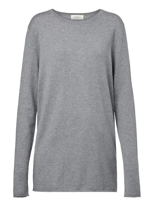 LISA YANG Maurie Cotton And Cashmere Sweater - Grey