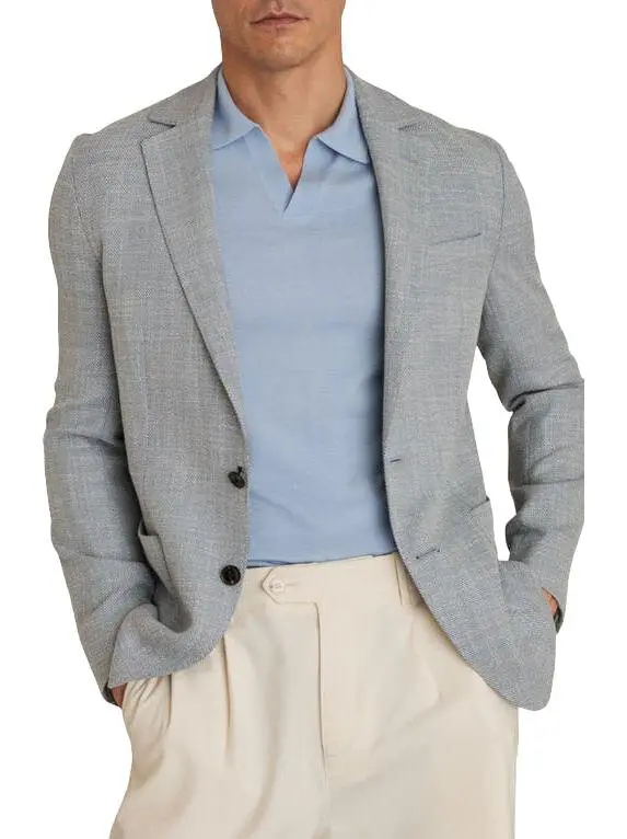 REISS Aphrodite Sport Coat - Soft Blue