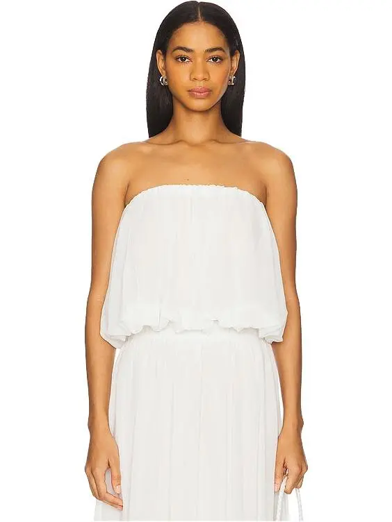 Bardot Lissett Soft Balloon Top - Ivory