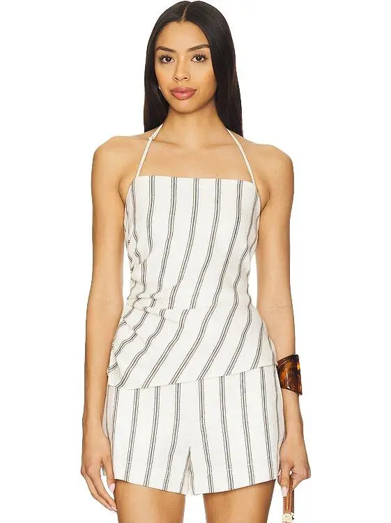 A.L.C. Charolette Top - Cream Stripe