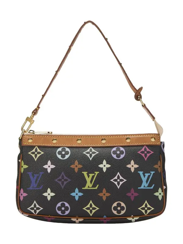 LOUIS VUITTON Takashi Murakami Monogram Multicolore Pochette Accessoires - Black