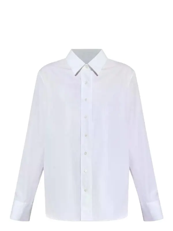 Givenchy Logo-embroidered Cotton Shirt - White