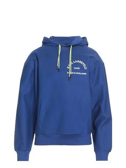 Karl Lagerfeld Hooded Cotton Sweatshirt - Blue