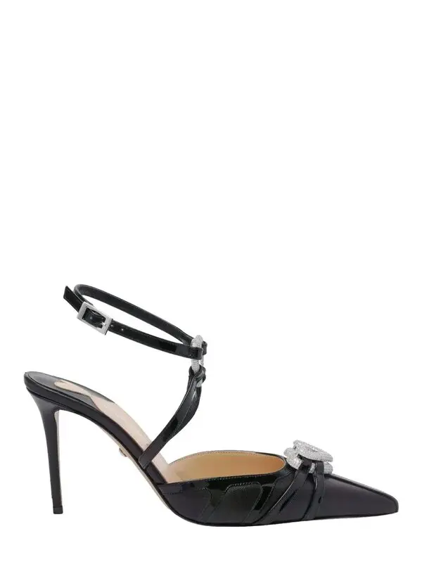 Mach & Mach 95 Mm Double-heart Pumps - Black