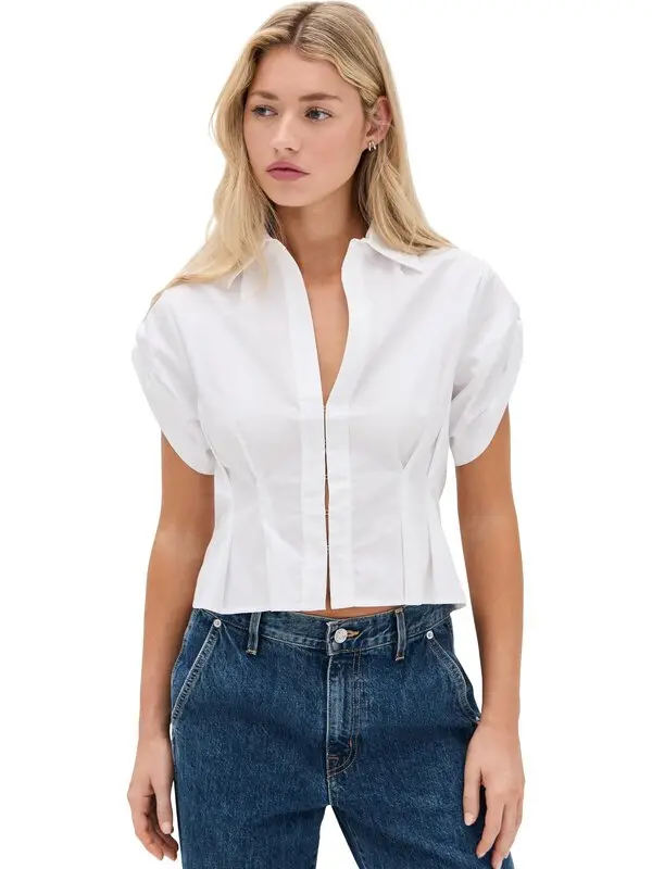 HEVRON Opal Top - White