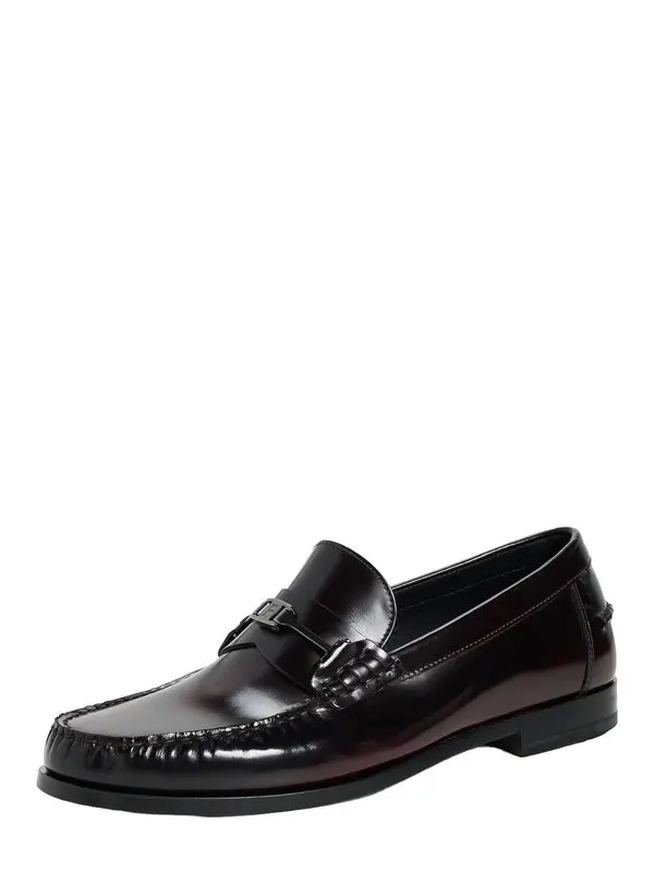 FERRAGAMO Harry Leather Loafers - Cordovan