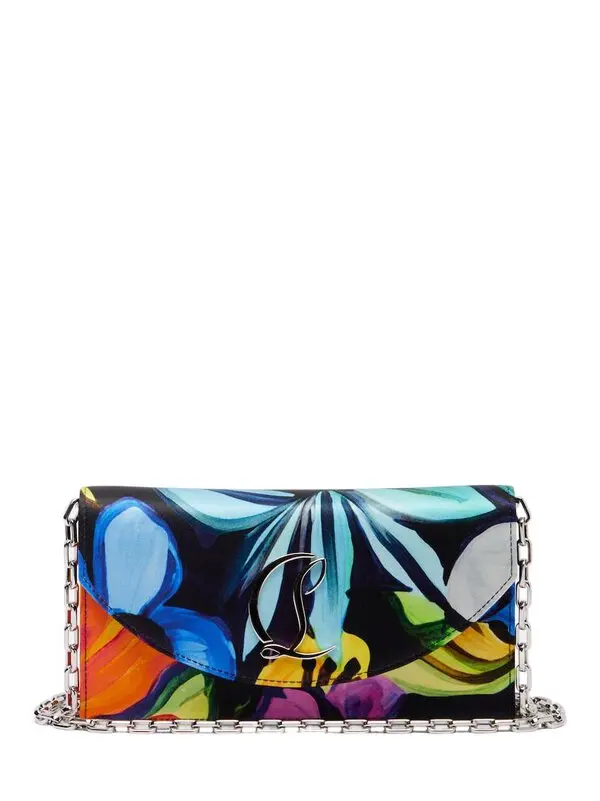 CHRISTIAN LOUBOUTIN Loubi54 Floral Satin Clutch - Multicoloured