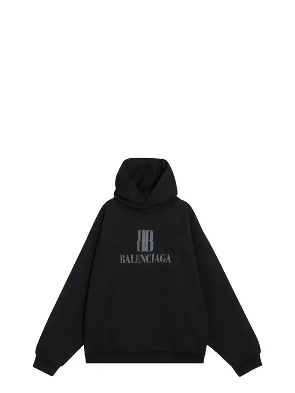Balenciaga Nano Bb Medium Fit Sweatshirt - Black