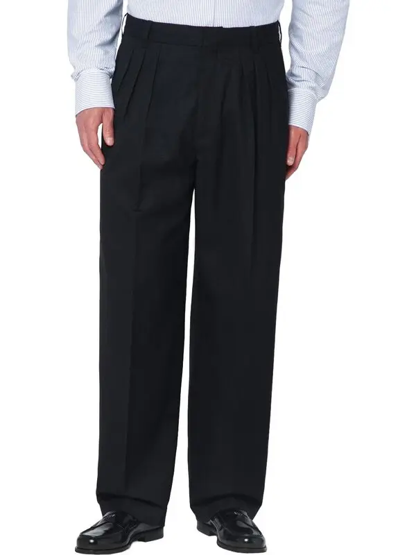Kenzo Virgin Wool Trousers - Black
